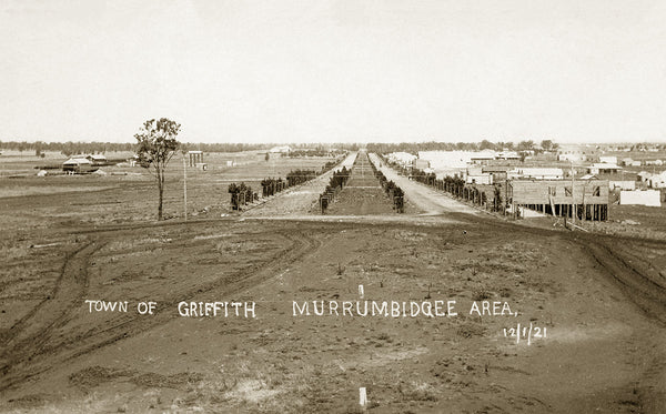 Griffith NSW Australia 12.01.1921 - Historic Photos