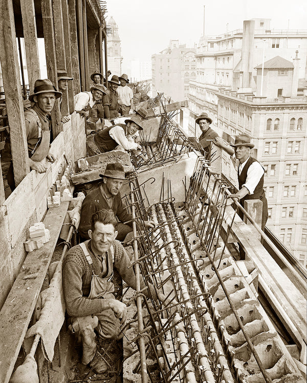 Construction Tagged "GROUP PHOTO" - Historic Photos